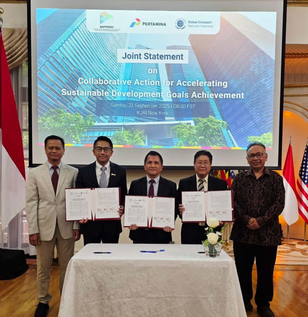 Joint statement between Bappenas, UN Global Compact and Pertamina on Collaborative Action for ...